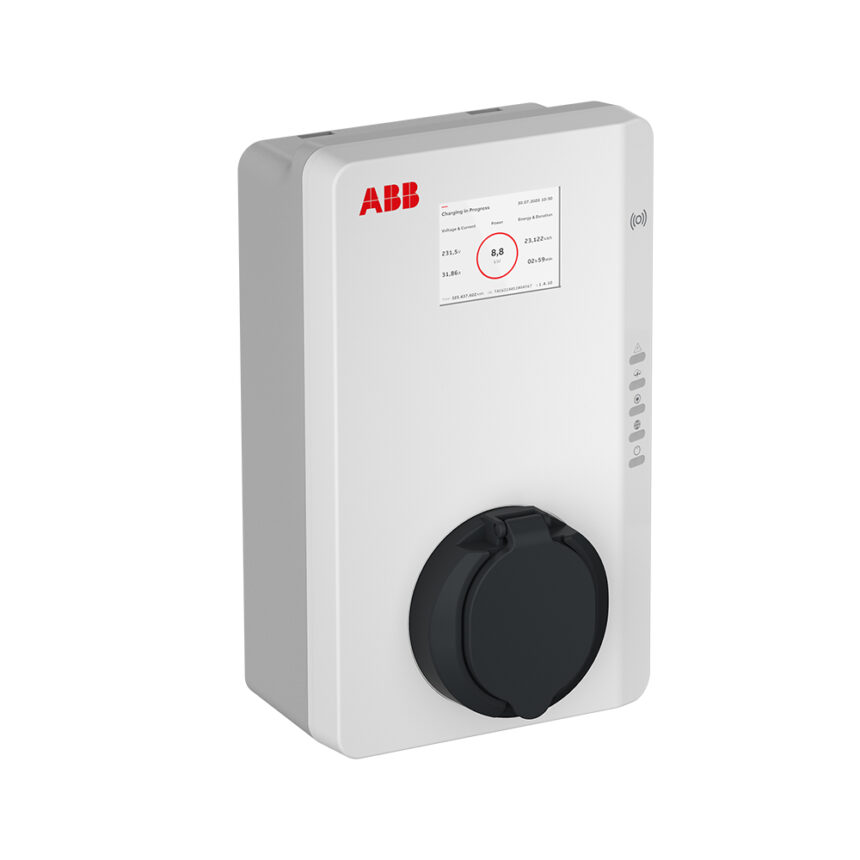 ABB : Terra AC 22kW Type 2 Socket AC Wallbox w/ RFID – JusEV Charging Network